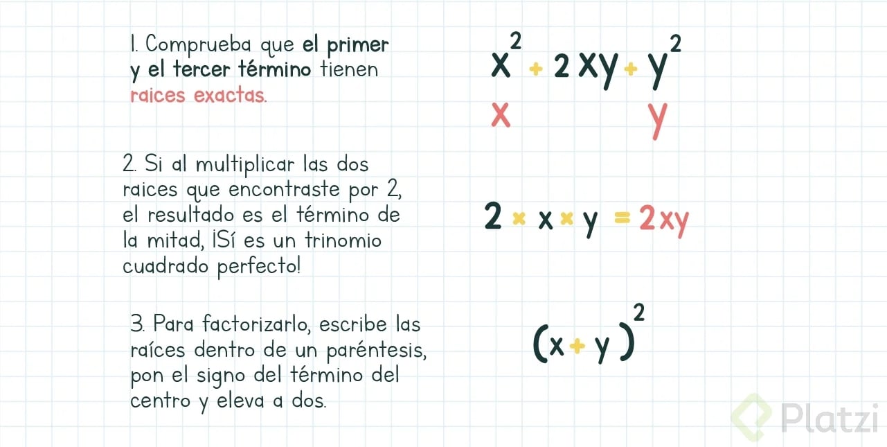 Factorizar un trinomio cuadrado perfecto - Platzi